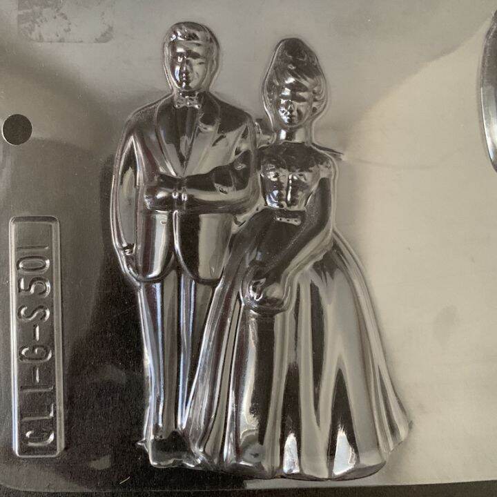 Couple Topper Molder Wedding Cake Topper Bride and Groom Fondant Cake ...