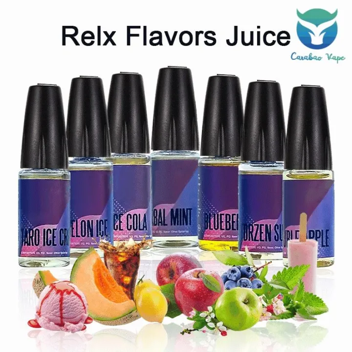 Relx Flavor Nic Salt Vape E Juice 10ml Refill In Any Cartridge Pod ...