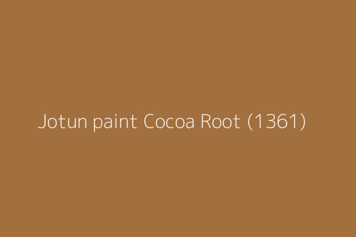 ESSENCE EASY CLEAN 5L - 1361 Cocoa Root • Jotun • Matt Finish ...