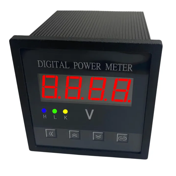 DIGITAL VOL METER TF-72 ( 400V) กล่องน้ำตาล ดิจิตอลโวลท์มิเตอร์ 400V ...