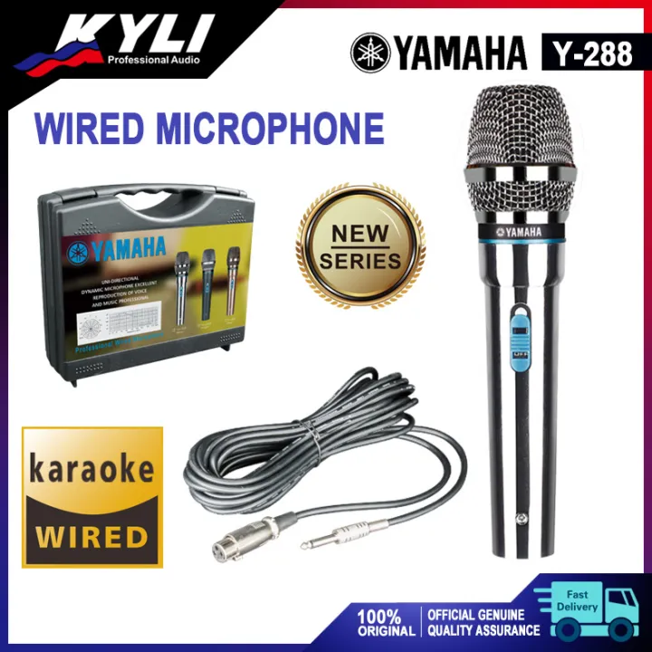 YAMAHA YA-688 YA-288 YA-288B Cardioid Dynamic Vocal Microphone with Mic ...