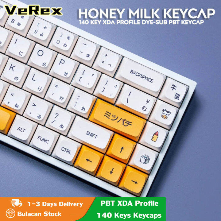 Verex Gaming Keyboard Keycaps 140 keys sublimation PBT XDA Profile ...