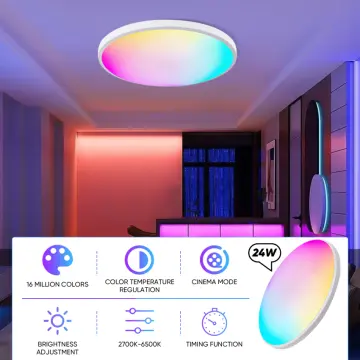 Led Colour Changing Halogen Ceiling Light With Remote Control | Shelly ...