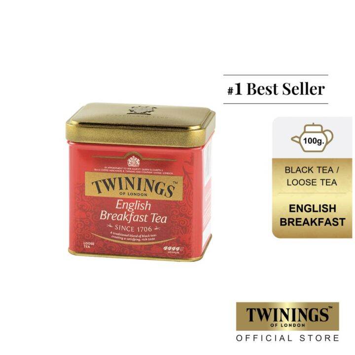 ทไวนิงส์ ชาสีอำพันสว่าง อิงลิช เบรกฟาสต์ ชนิดผง 100 กรัม Twinings ...