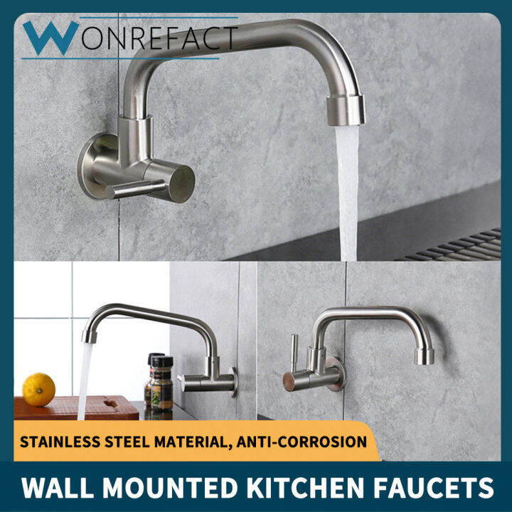 304 Stainless Steel Wall Mounted Style Kitchen Sink Single Cold Water ...