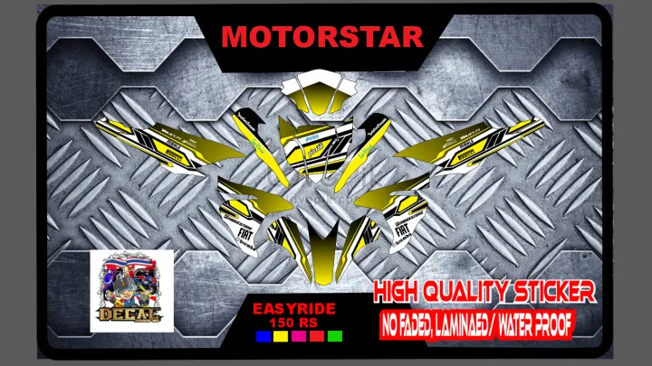 Decals Sticker for MOTORSTAR EASY RIDE 150 RS | Lazada PH