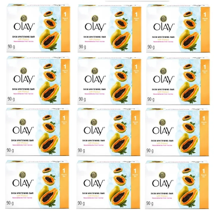 Olay Skin Whitening Bar Soap With Papaya 90g Set Of 12 Lazada Ph