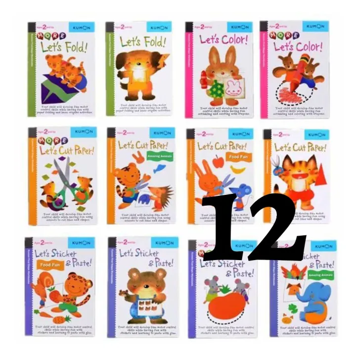 Kumon My First Steps (12 books) ages 2-5 | Lazada PH