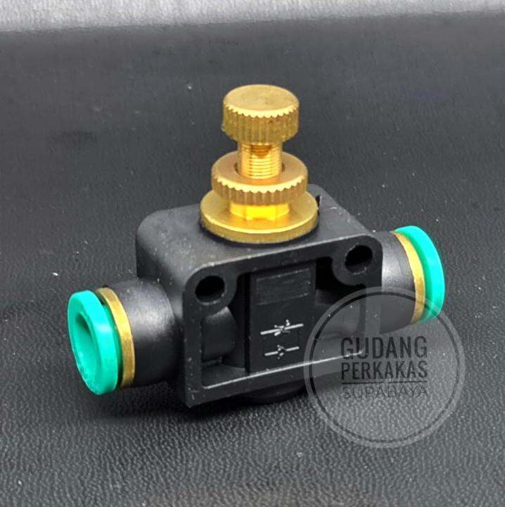 VALVE CONTROL FITTING PU SPEED CONTROLLER PNEUMATIC THROTTLE VALVE PU ...
