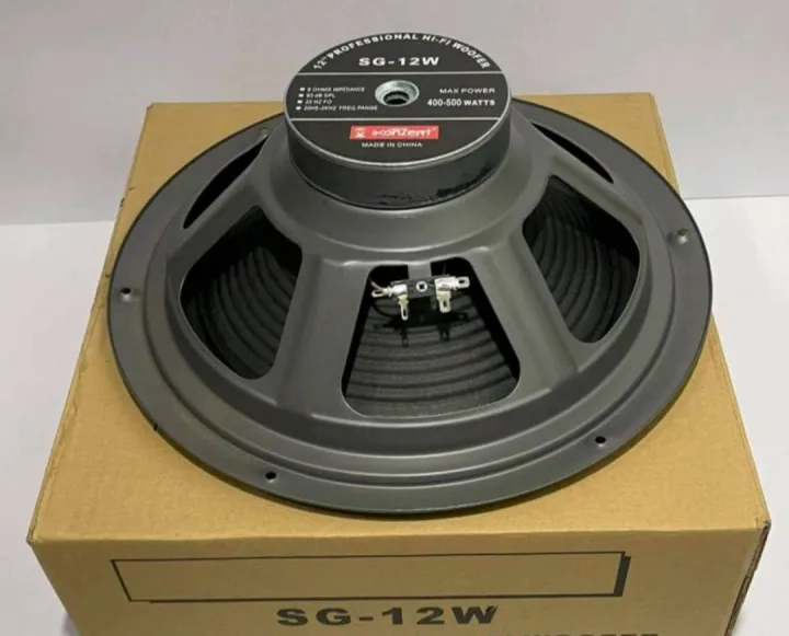 Konzert 12" Hi-Woofer Speaker 500 Watts (SG-12W)( FREE 2METER #18 ...