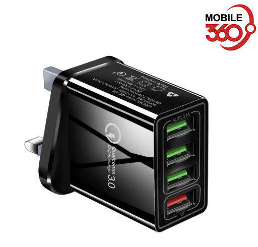 Quick Charge 3.0 USB Charger 4 Port Fast Charging For Mobile Phone ...