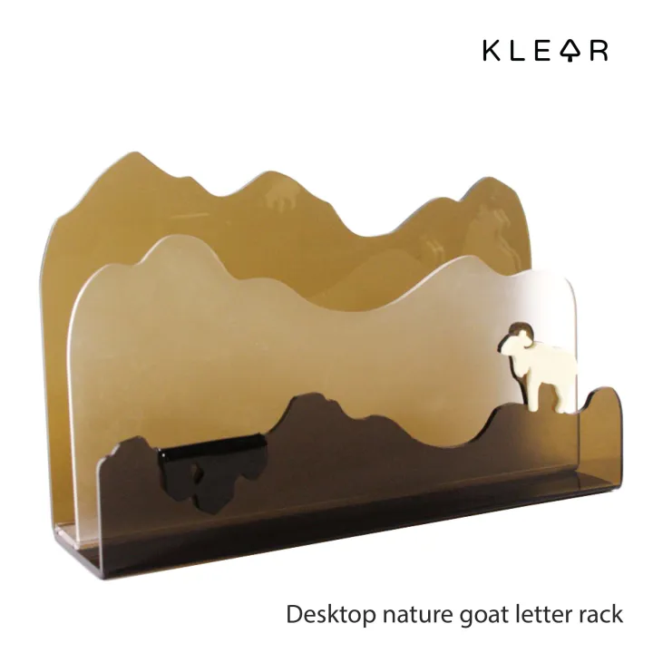 KlearObject Desktop nature goat letter rack ชั้นวางหนังสือ วางหนังสือ ที่วางของใช้บนโต๊ะทำงาน ...