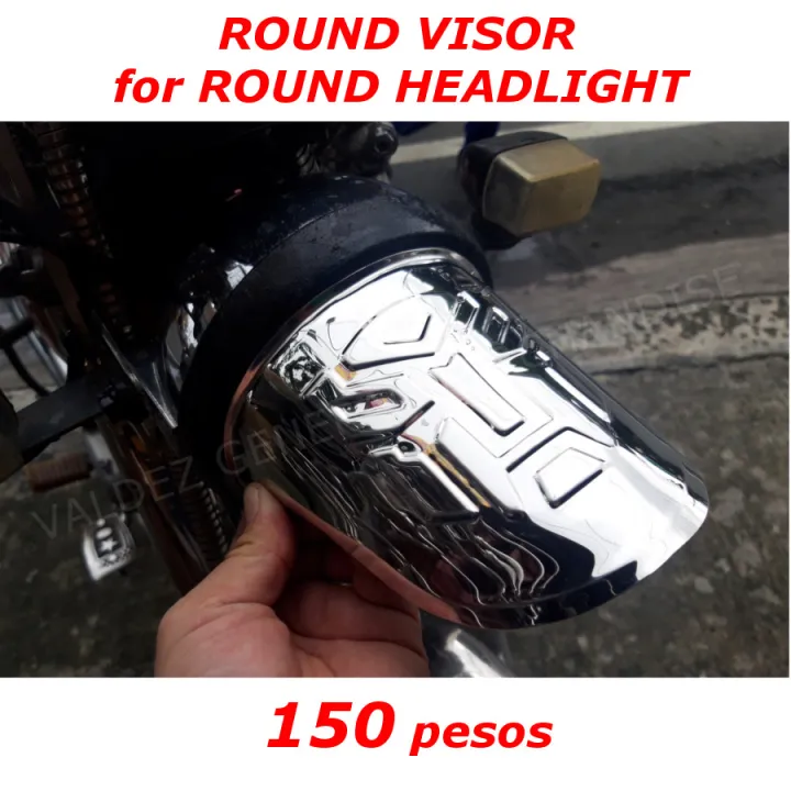 Yamaha YTX 125 Round Visor LONG, Headlight Visor Stainless, Shorpet ...