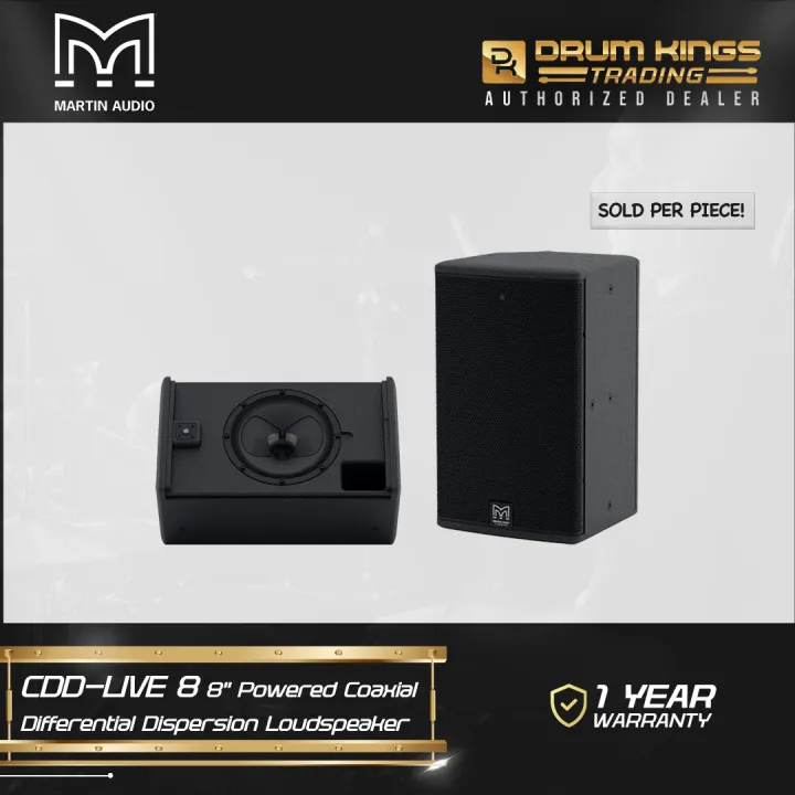Martin Audio CDD-LIVE 8 8" Powered Coaxial Differential Dispersion ...