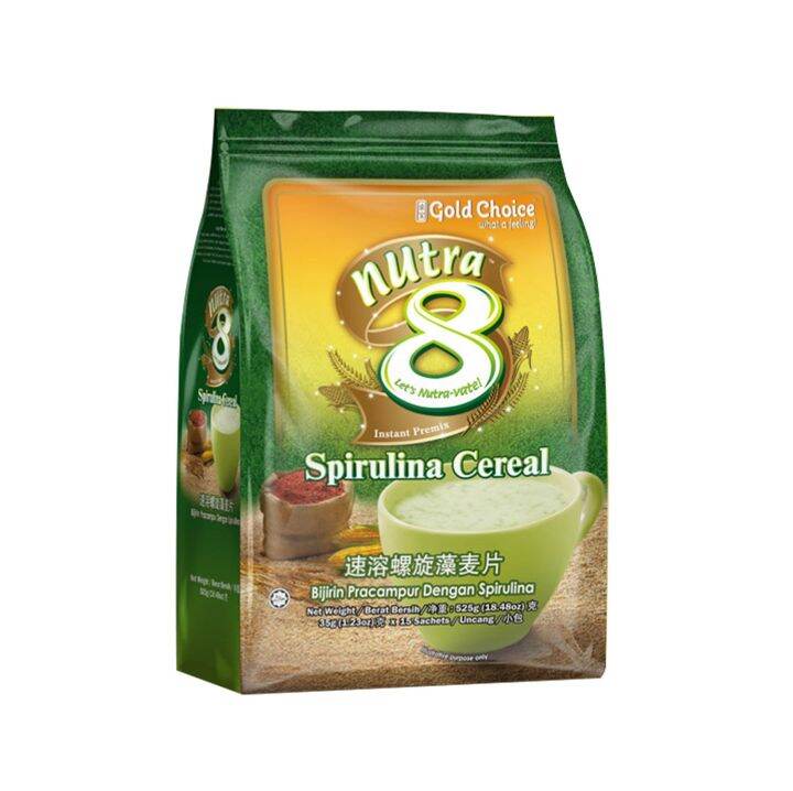 Gold Choice Nutra 8 Spirulina Cereal 15 x 35g | Lazada PH