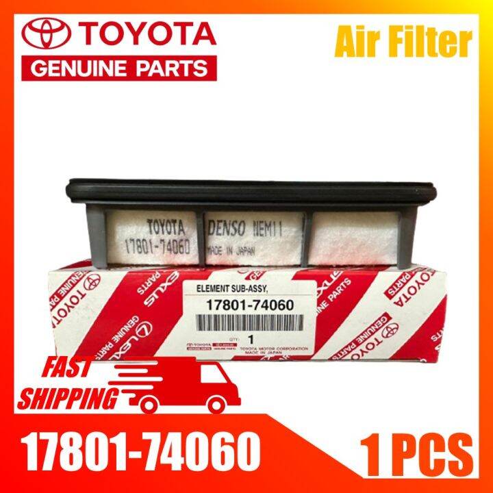 Original Toyota Air Filter Element Sub Assy 17801-74060 – Air Filter ...