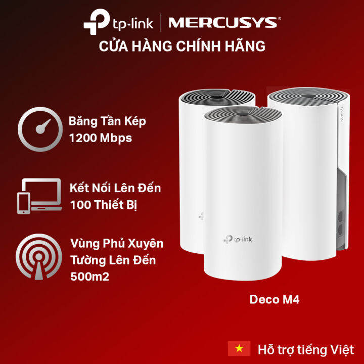 Hệ Thống WiFi Mesh TP-Link Deco M4 cho gia đình AC1200 | Lazada.vn