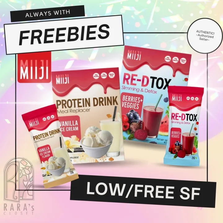 Miiji Miji PROTEIN DRINK AND RE-DTOX Meal Replacement and Slimming ...