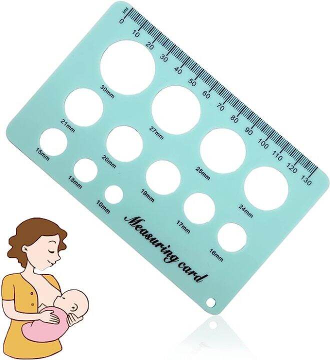 Silicone Ruler Measuring Tool for Breast Pump Size Flange Sizing ...