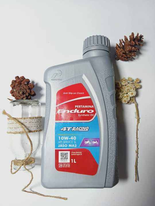OIL OLI ENDURO 4T RACING 1 LITER SAE 10W-40 API SL OLI PERTAMINA | Lazada Indonesia