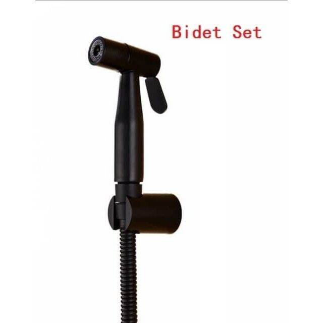 SUS304 black hand bidet set hand spray with stainless steel flexible ...