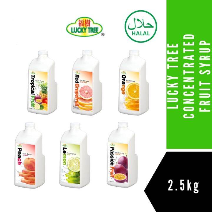 Lucky Tree Concentrated Fruit Syrup 福樹濃縮果汁 2.5kg [HALAL] | Lazada