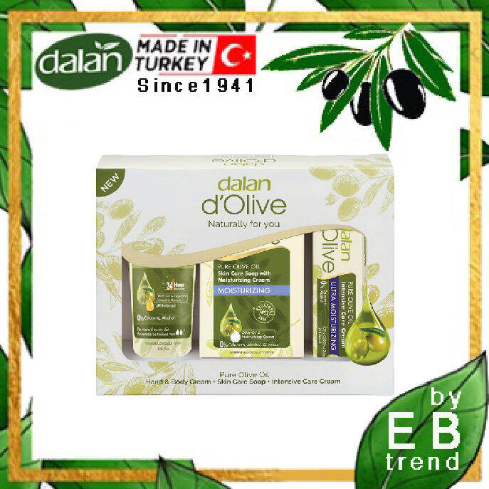 Dalan d'Olive Pure Olive Oil 3 in 1 Mini Gift Set | Lazada