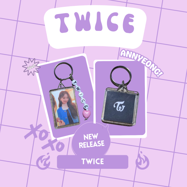 TWICE Kpop inspired keychains with charms | Lazada PH