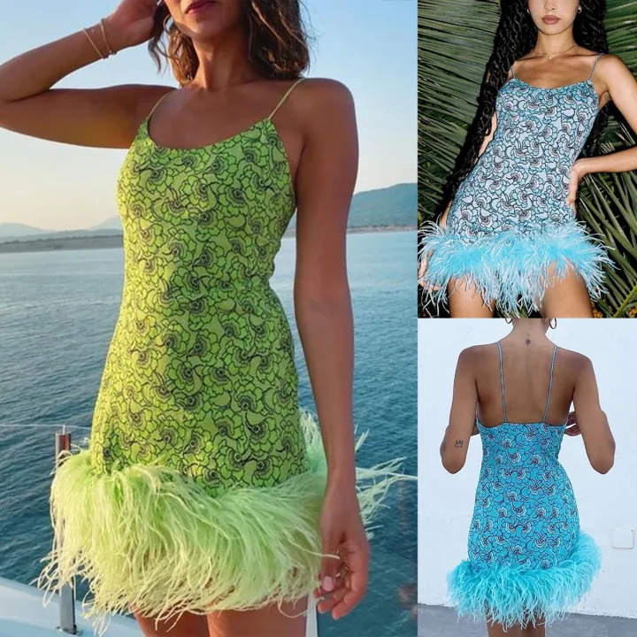 ชุดเดรสสตรีลายดอกไม้ Y2k Women'soomph,ชุดเดรสผู้หญิงทรงสลิปสำหรับฤดู ...