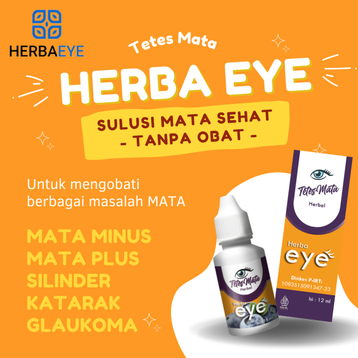 OBAT TETES MATA HERBAL EYE/ Obat Tetes mata minus, plus, katarak ...