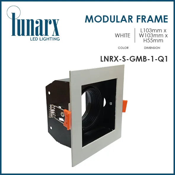 Lunarx Modular Frame MR16 Fixture Recessed Type Pinlight Mount Bracket ...