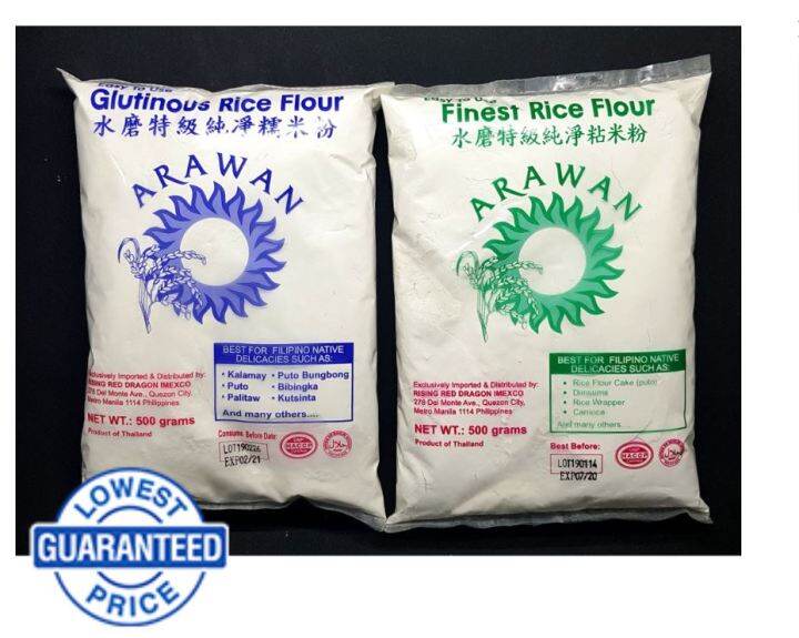 Rice Flour / Glutinous Rice Flour 500g POLAR BEAR/KINGS/ARAWAN | Lazada PH
