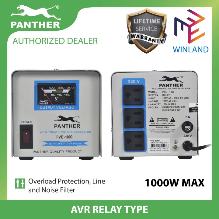 PANTHER by Winland PVE 1000 AVR Relay Type, 220V AC Output, Automatic ...