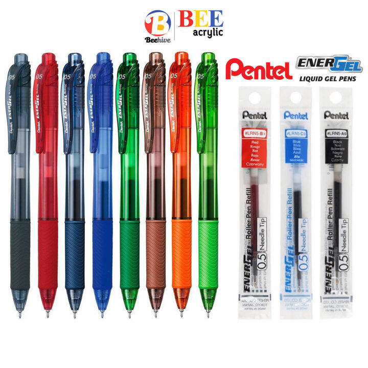 ปากกาเจล เพนเทล Pentel Energel X BLN105 0.5 mm. / ไส้ปากกา LRN5 0.5 mm ...