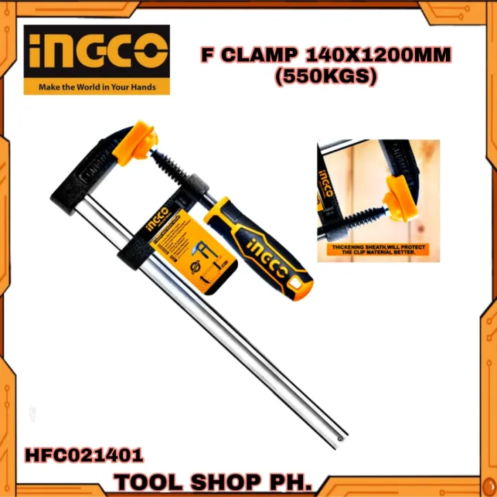 INGCO Industrial F Clamp 140x1200mm HFC021401 | Lazada PH