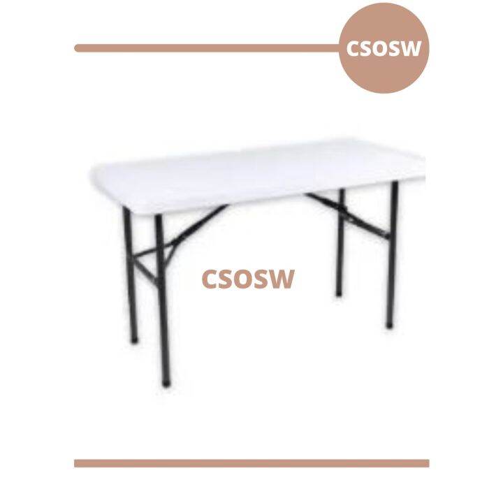 Krisbow Meja Lipat 122 Cm - Putih | Lazada Indonesia
