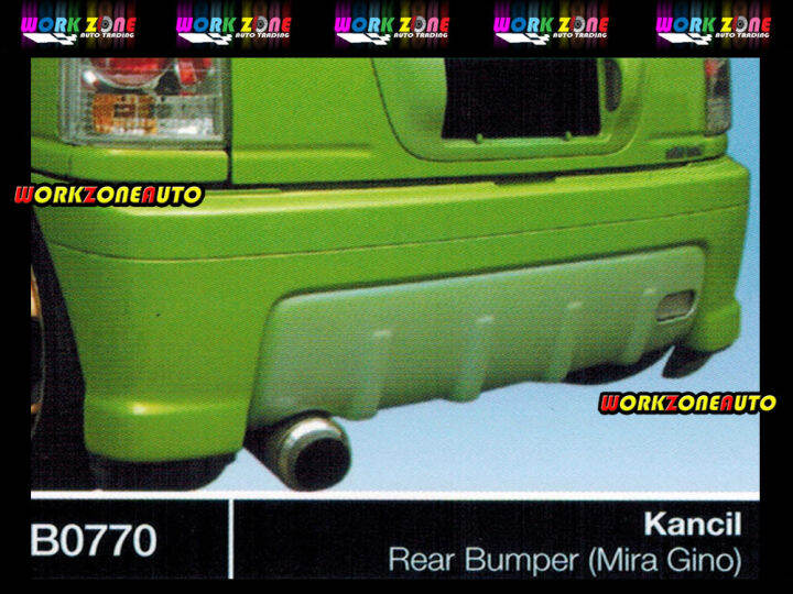 B0770 Perodua Kancil Fiber Rear Bumper (Mira Gino) Body kit Bodykit ...