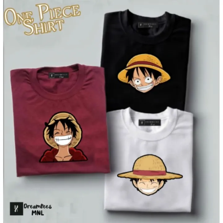 One piece collection Tshirt monkey D Luffy Tshirt(makapal Tela) with ...