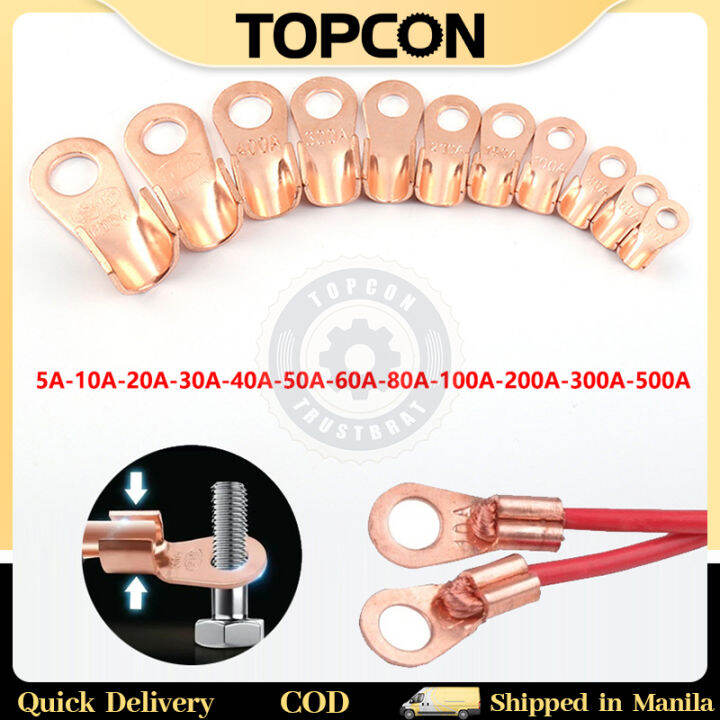 Wirebattery Cable Connector Copper Nose Electric Wire Crimp Connector ...