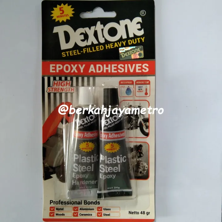 LEM BESI DEXTONE PLASTIK STEEL 5 MENIT | Lazada Indonesia