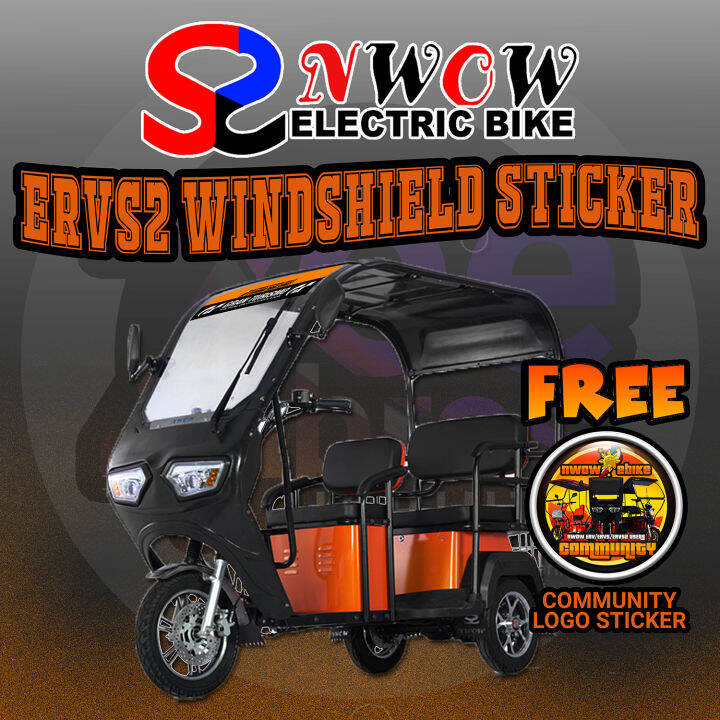 NWOW ERVS2 WINDSHIELD STICKER PART2 - ZEE Bros. Digiprint | Lazada PH