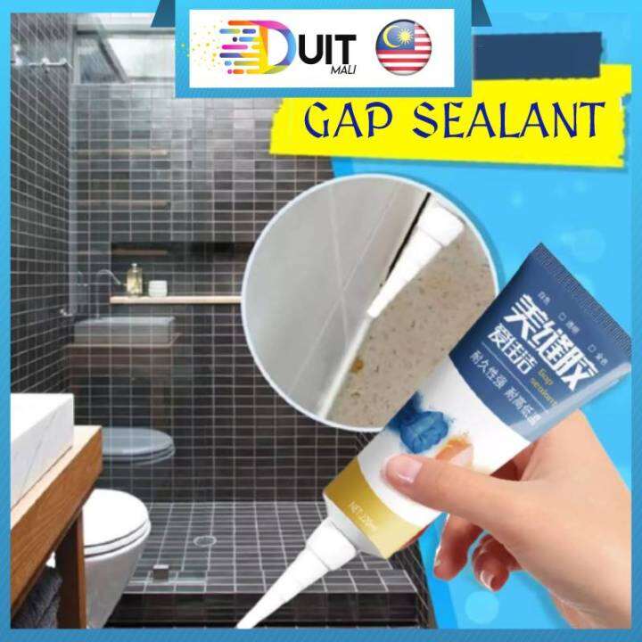 Duitmali Gam Kalis Air untuk Tandas, Bilik Air, Dapur Toilet Gap Sealant Toilet Bowl Joining ...