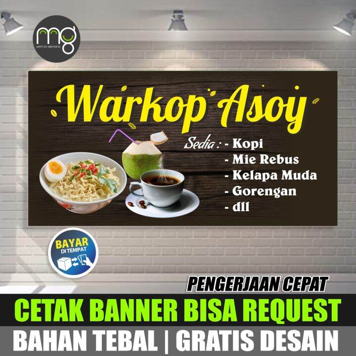 Spanduk warung kopi - sepanduk banner warkop dengan Desain yang Bisa ...