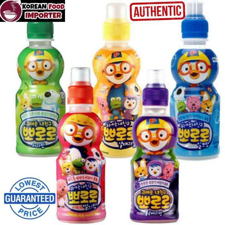 Paldo Pororo Fruit Flavored Drinks Milk / Strawberry 235ml Korea authentic products | Lazada PH