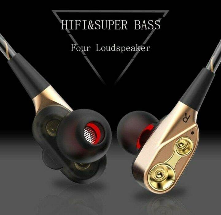 [SONGFUL] หูฟังคุณภาพสูงทรัมเป็ตคู่เบส HiFi สไตล์กีฬาในหู | Lazada.co.th