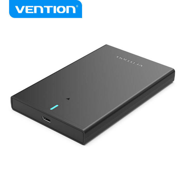 Vention USB C กล่องใส่ฮาร์ดดิสก์ USB 2.5นิ้ว3.1 Gen 2 Type C เป็น SATA ฮาร์ดไดรฟ์เสริมสีดำ ...