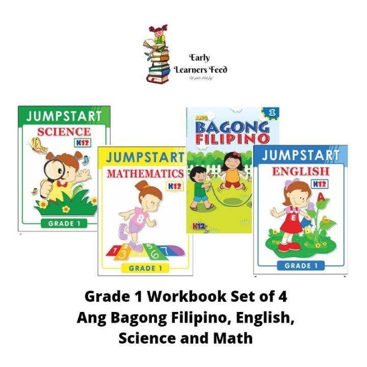 [Hot sales] ¤ Grade 1 Workbook Set of 4 - Ang Bagong Filipino English ...
