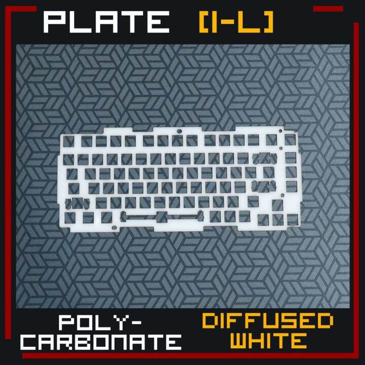 [I-L] PMX.GG Keyboard Polycarbonate Plate - TEXTURED DIFFUSED WHITE ...