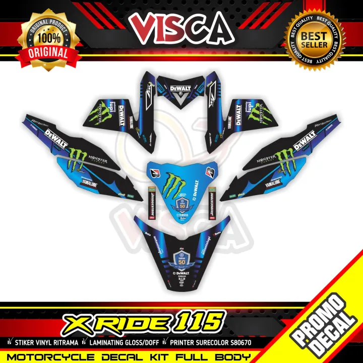 Decal X Ride 115 Old Full Body Stiker X Ride 115 Old Full Body Monster ...