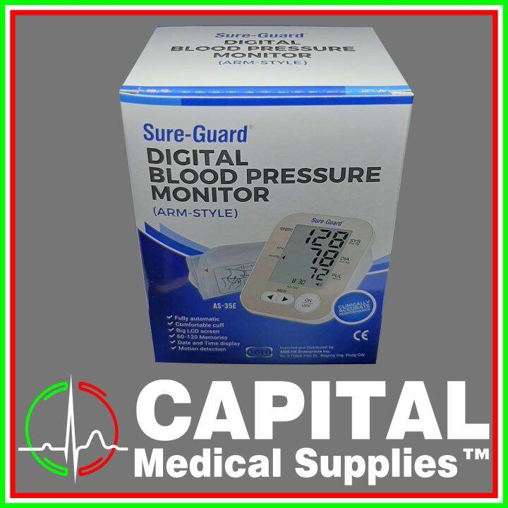 Digital Arm Blood Pressure Monitor, BP Monitor (SURE-GUARD/WINGUARD ...